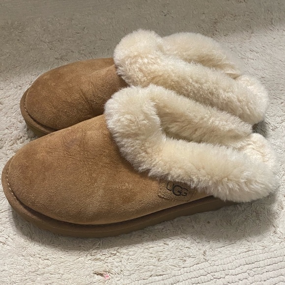 UGG | Shoes | Ugg Slippers Sheepskin Chestnut Color | Poshmark